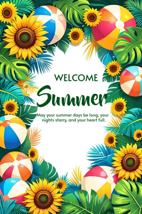 Hello Summer template 2025 | PosterMyWall