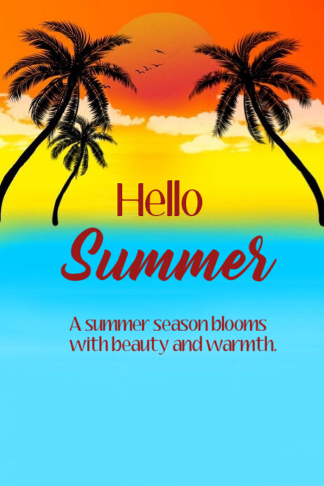 Hello summer template 2025 | PosterMyWall
