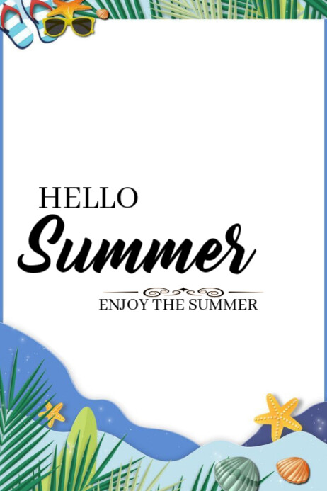 Hello summer template | PosterMyWall
