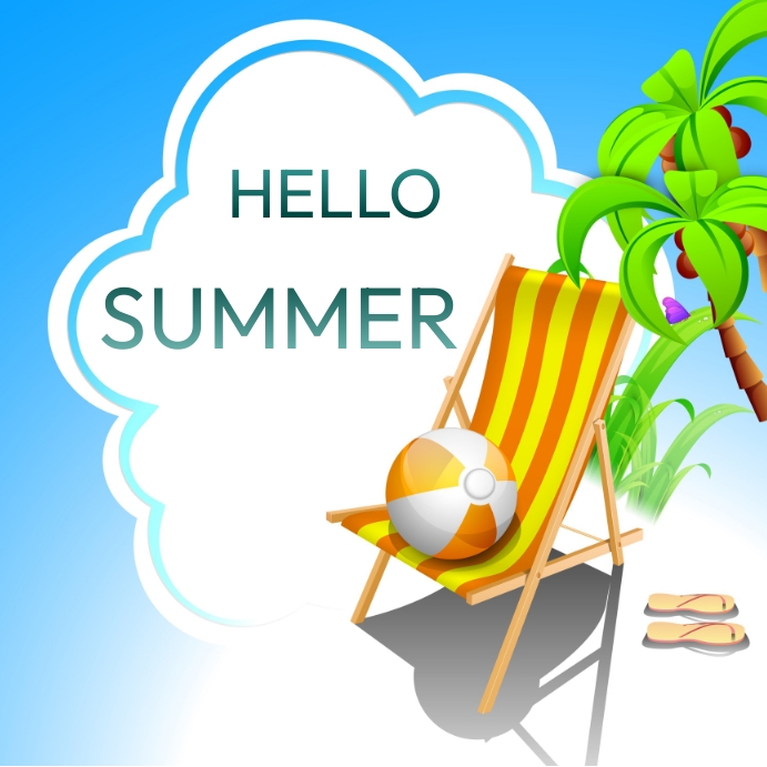hello summer template | PosterMyWall