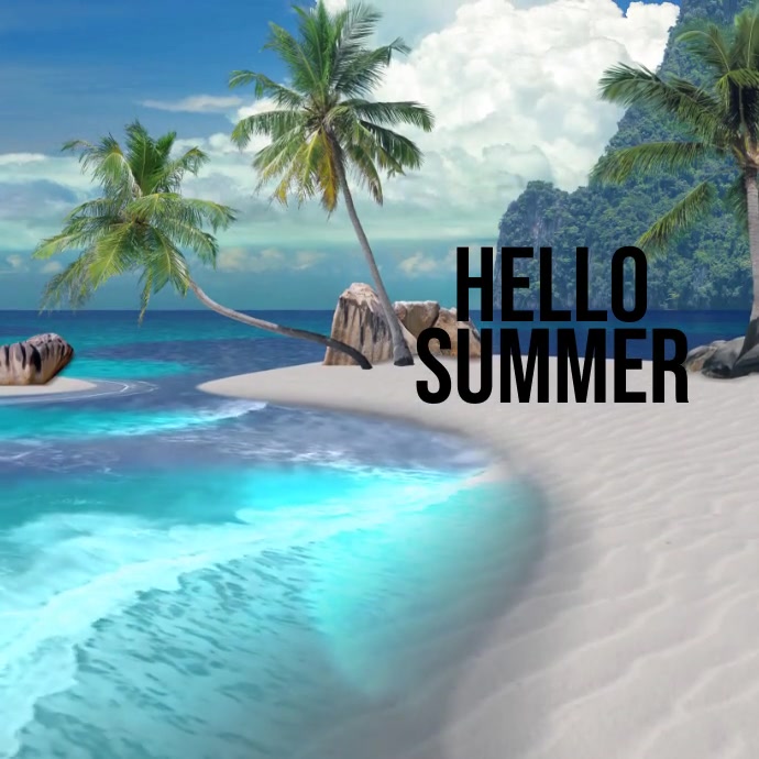 Copy of Hello Summer Video Teamplet | PosterMyWall
