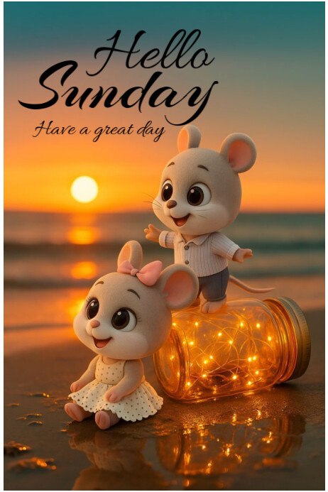 Hello Sunday Template | PosterMyWall
