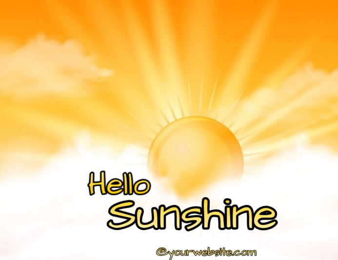 Hello Sunshine Template Design Flyer | PosterMyWall