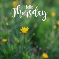 Hello Thursday Template | PosterMyWall
