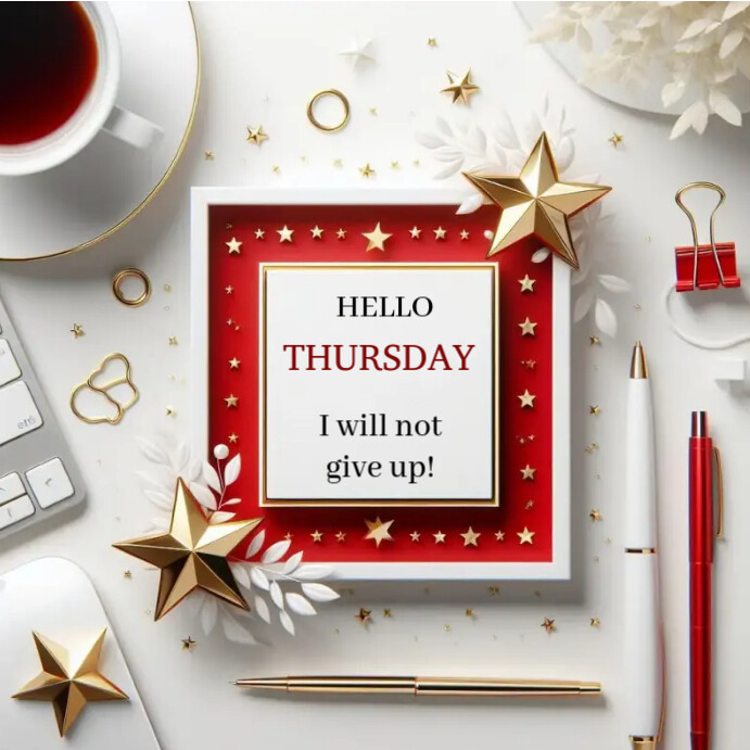Plantilla de Hello Thursday | PosterMyWall