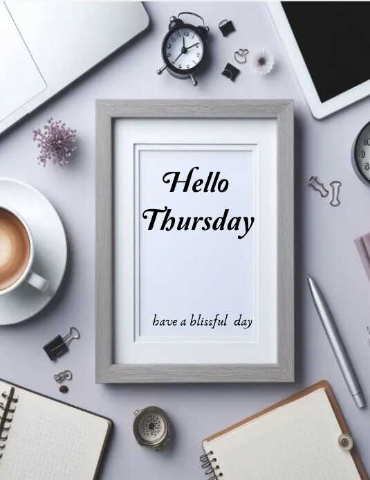 Plantilla de Hello Thursday | PosterMyWall