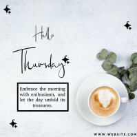 Hello Thursday Greetings Template | PosterMyWall