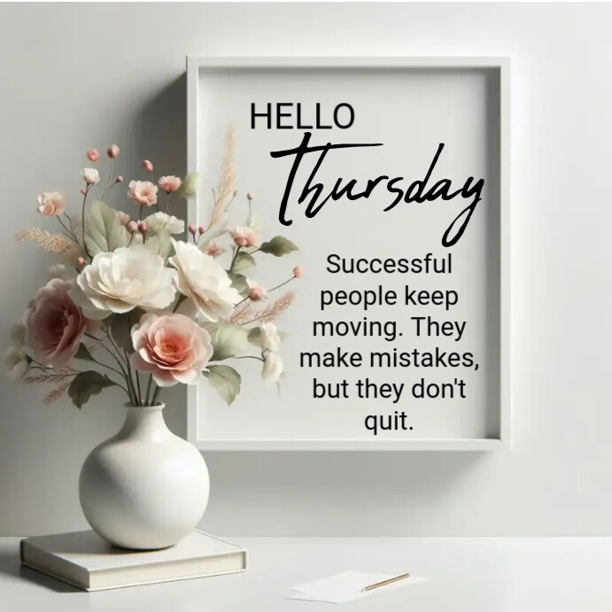 Hello Thursday Instagram post template | PosterMyWall