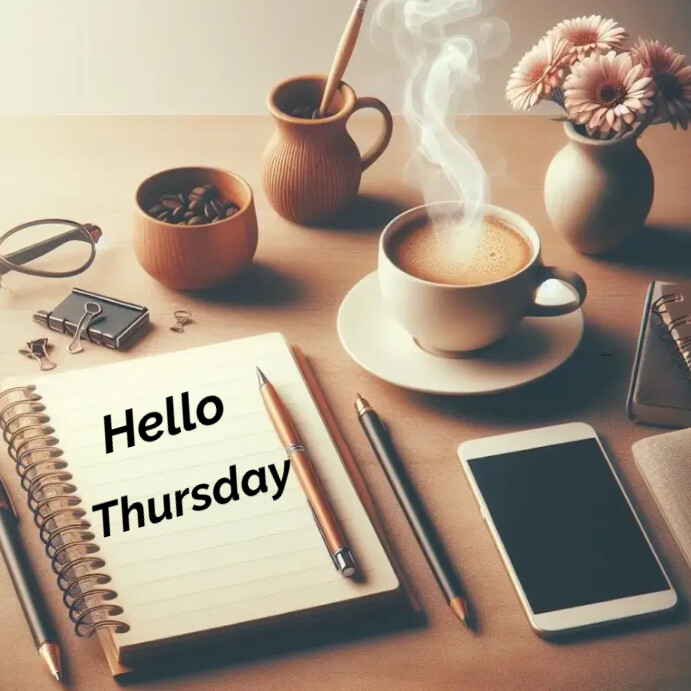 Hello Thursday Template | PosterMyWall