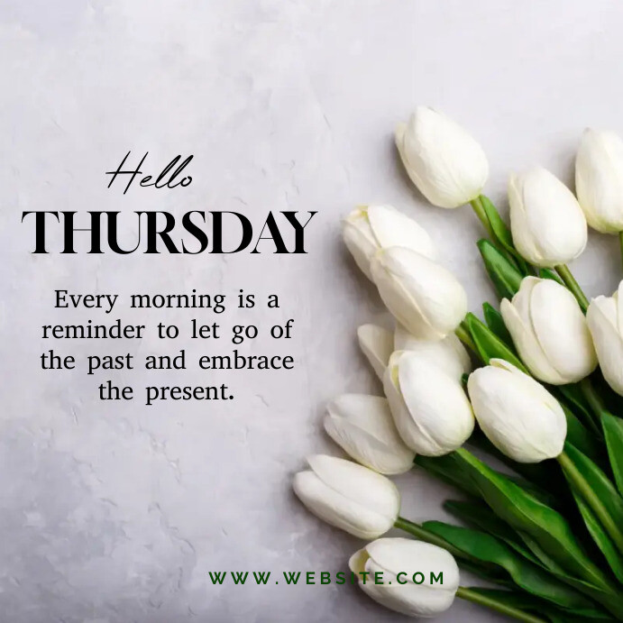 Hello Thursday Template | PosterMyWall