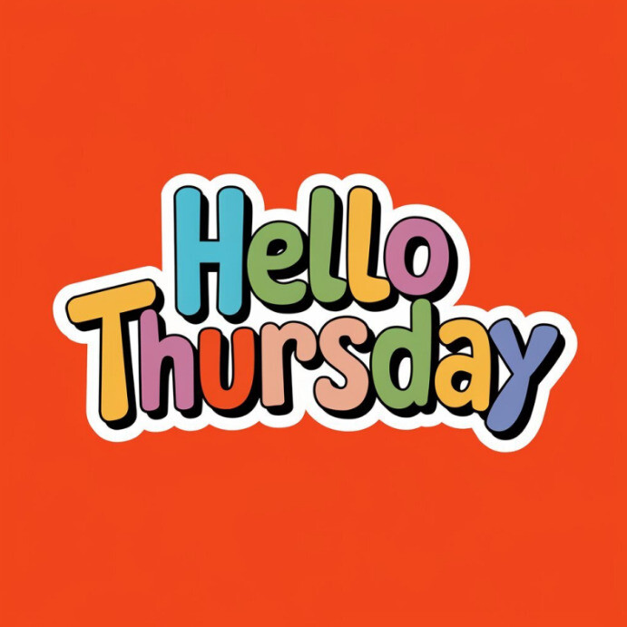 Hello Thursday Vibes Instagram Post Template | PosterMyWall