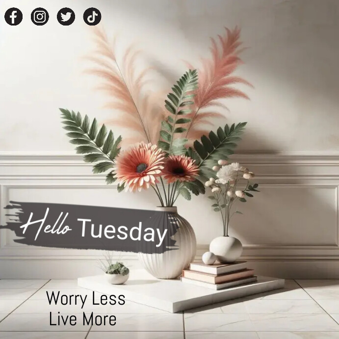 Copy of Hello Tuesday design Instagram post template | PosterMyWall
