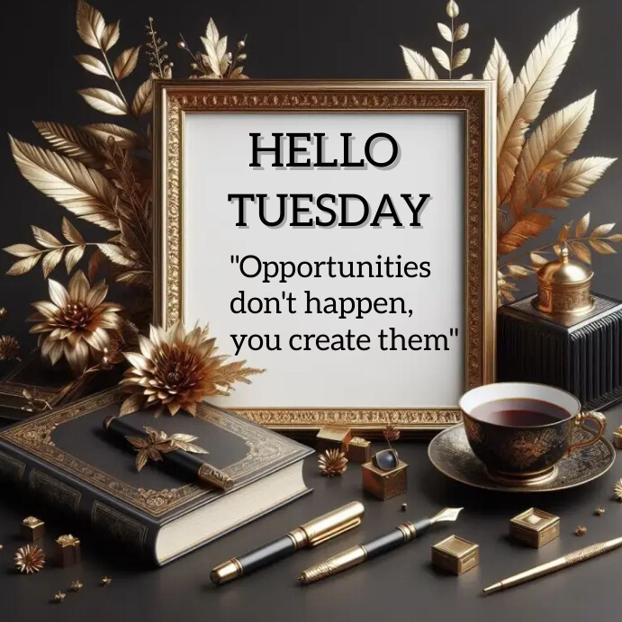 Plantilla de Hello Tuesday | PosterMyWall