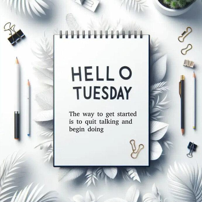 Hello Tuesday Template | PosterMyWall