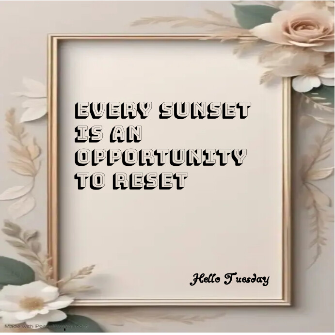 Hello Tuesday Template | PosterMyWall