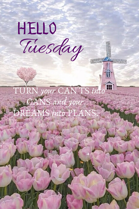 Hello tuesday poster design 2024 Template | PosterMyWall