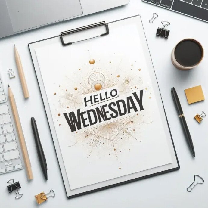 Plantilla de Hello Wednesday | PosterMyWall