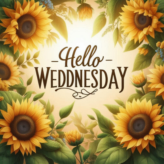 Hello Wednesday Template | PosterMyWall