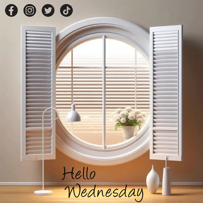 Hello Wednesday greeting template design | PosterMyWall