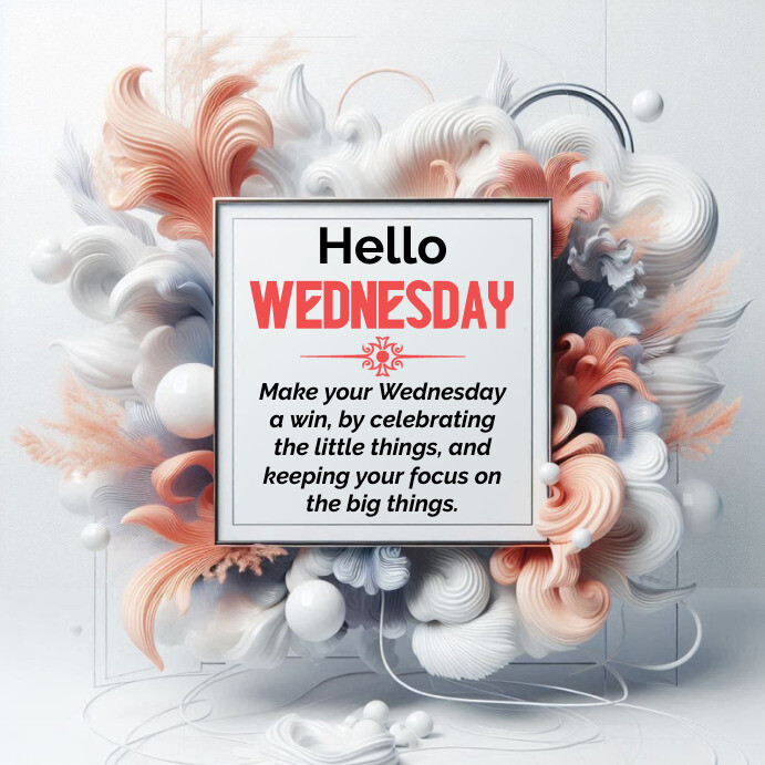 Hello Wednesday Instagram Post Template | PosterMyWall