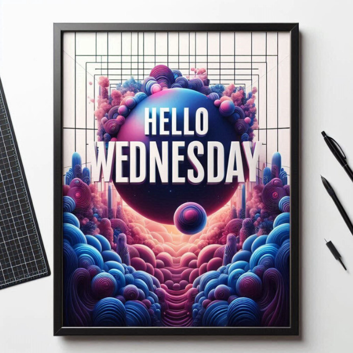 Hello Wednesday motivational template | PosterMyWall