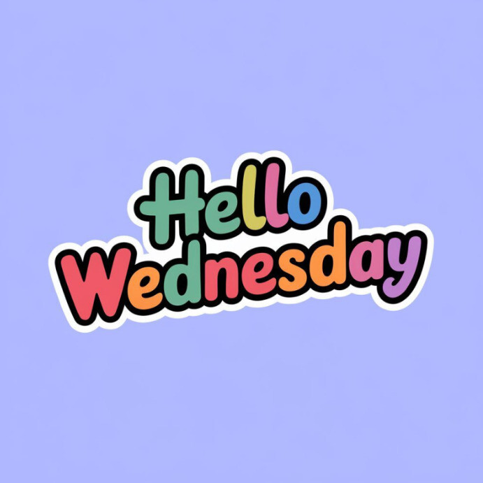 Hello Wednesday Vibes Instagram Post Template | PosterMyWall