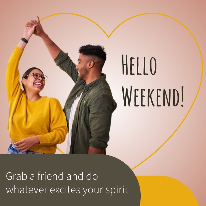 Hello Weekend Instagram Template | PosterMyWall