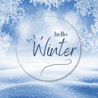 Hello Winter! Template | PosterMyWall