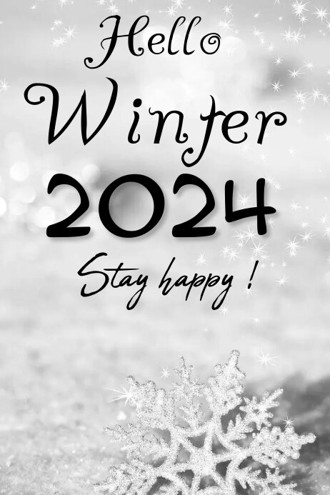 Hello winter ,template ,online greetings card | PosterMyWall