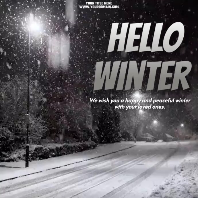 Copy of Hello Winter | PosterMyWall