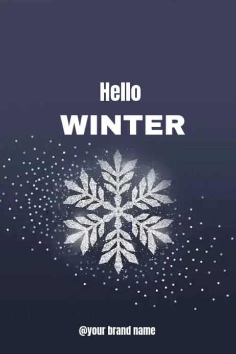 Hello winter Template | PosterMyWall