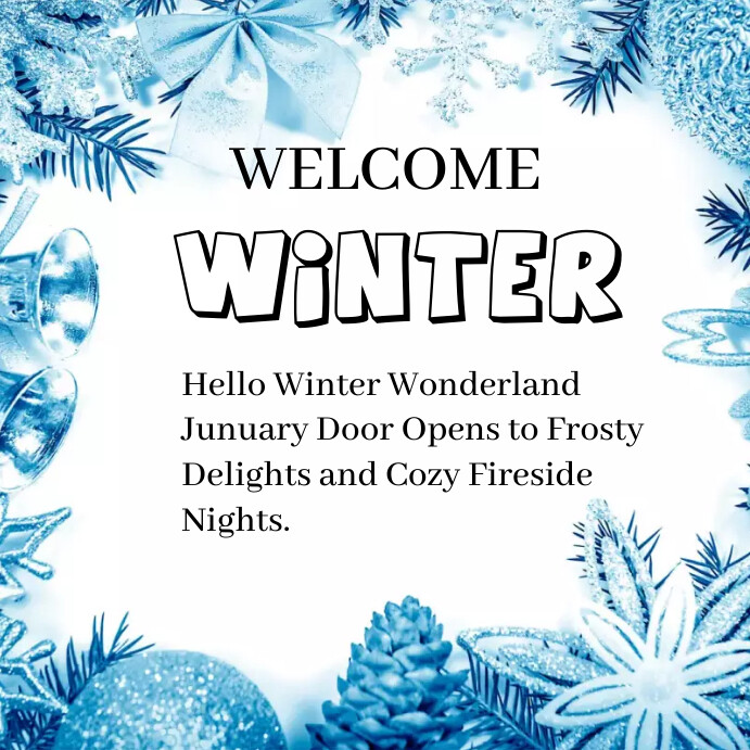Plantilla de Hello Winter | PosterMyWall
