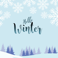 Hello Winter Template | PosterMyWall