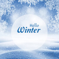 Hello Winter Template | PosterMyWall