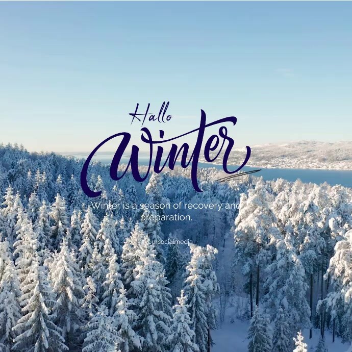 hello winter Template | PosterMyWall