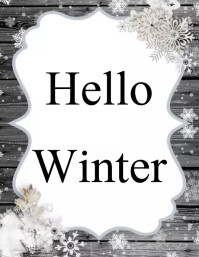 Hello winter Template | PosterMyWall