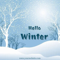 Hello Winter Template | PosterMyWall