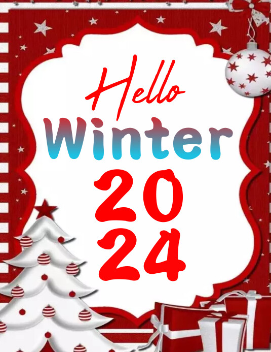 Hello Winter Template | PosterMyWall
