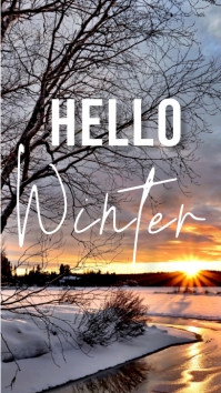 hello winter Template | PosterMyWall
