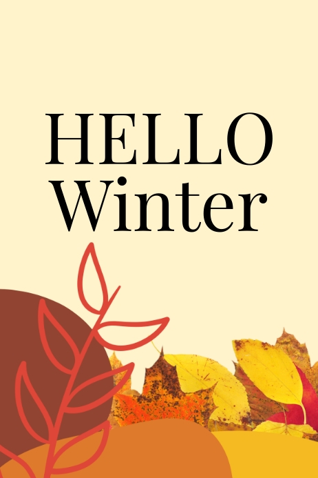 Hello winter Template | PosterMyWall
