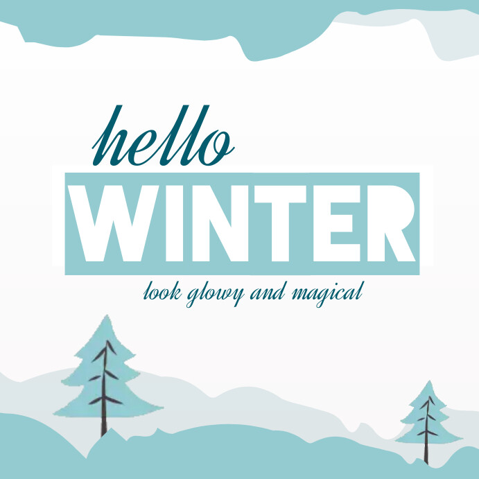 Plantilla de Hello Winter | PosterMyWall