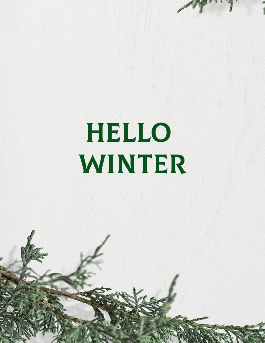 Hello winter Template | PosterMyWall