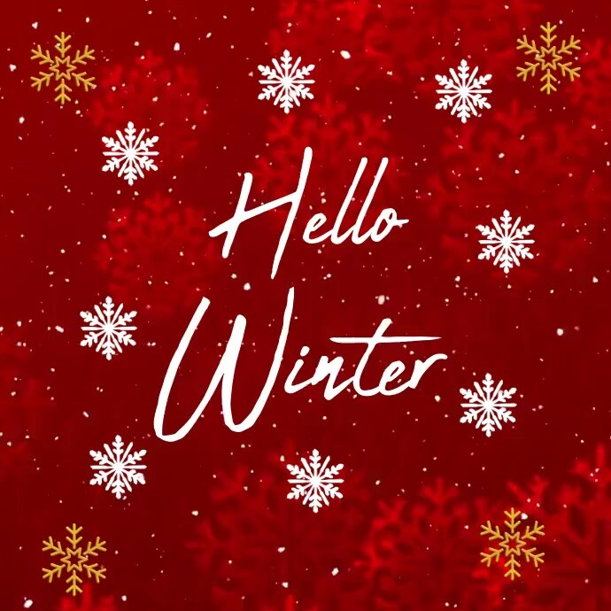 hello winter Template | PosterMyWall