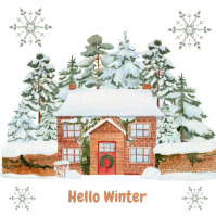 Hello Winter Template | PosterMyWall