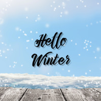 Hello Winter Template | PosterMyWall