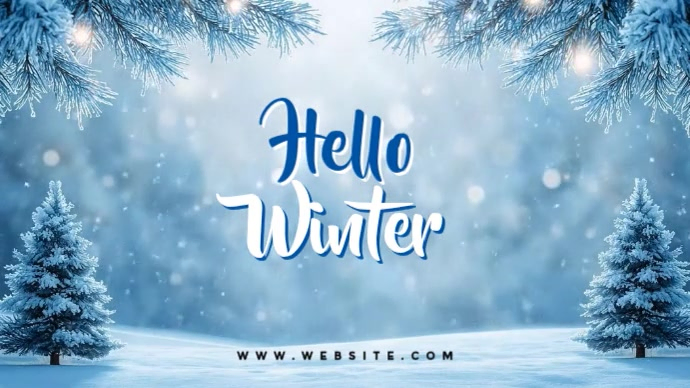hello Winter Template | PosterMyWall