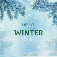 Hello Winter Template | PosterMyWall
