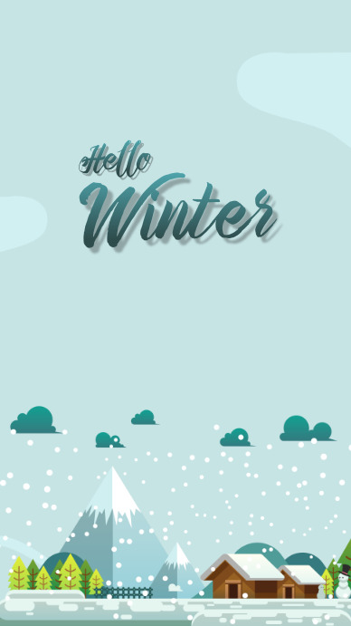 Copy of Hello Winter | PosterMyWall