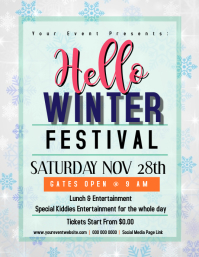 WINTER fun day Flyer Template | PosterMyWall