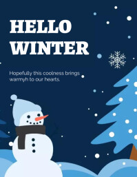 Hello winter Template | PosterMyWall